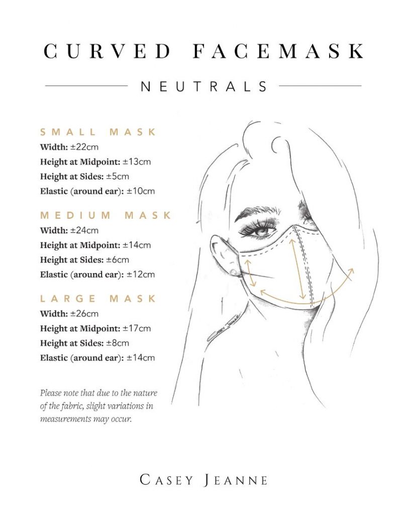 The Curved Facemask - Neutrals - Casey Jeanne